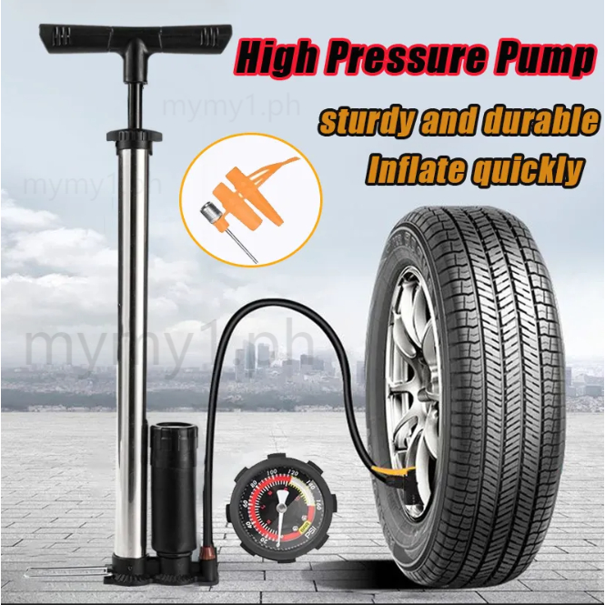 High Pressure Bike Air Pump 160psi With Base Motorcycle Air Inflator ...