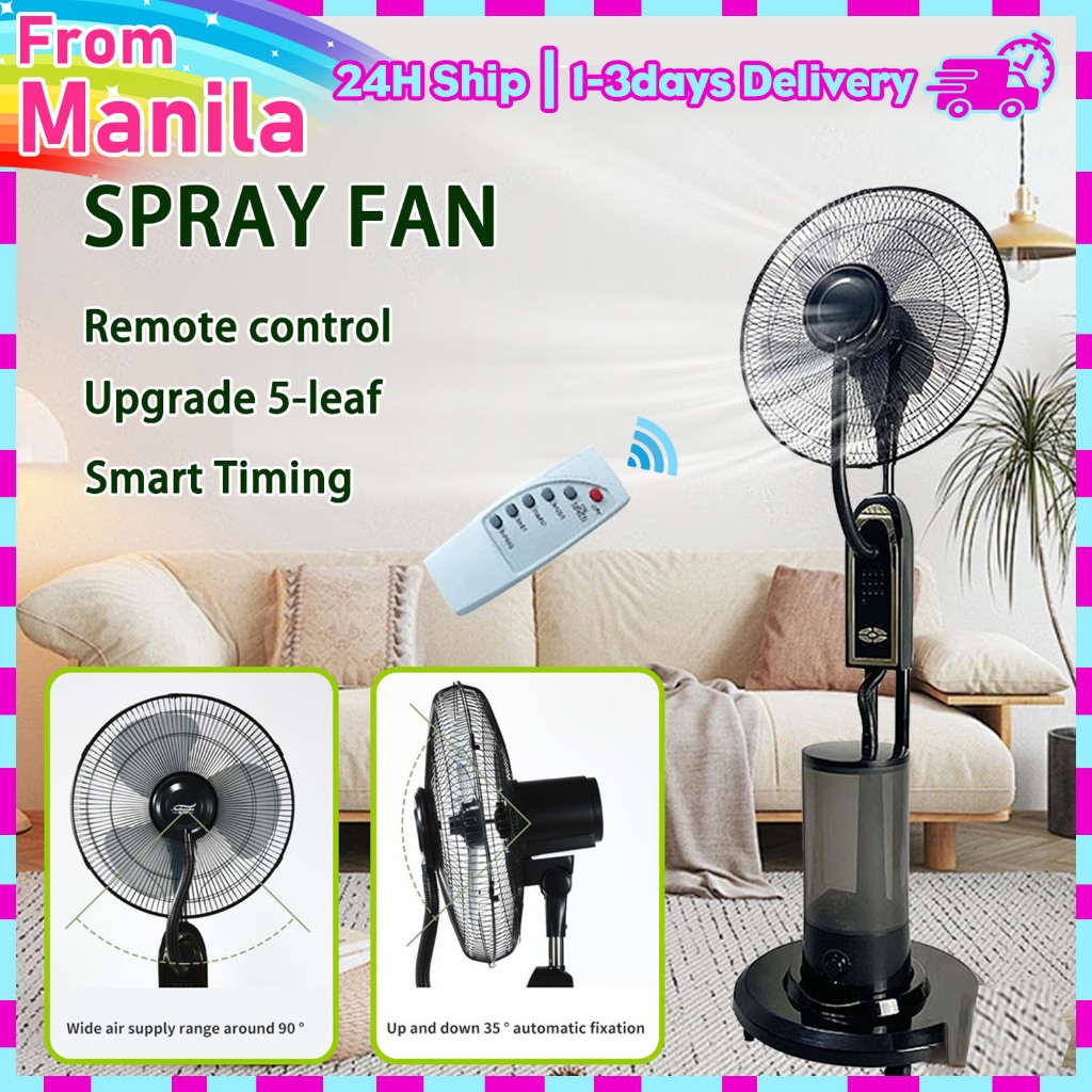Mist Electric Fan Water Air Cooling with Remote Control Industrial ...