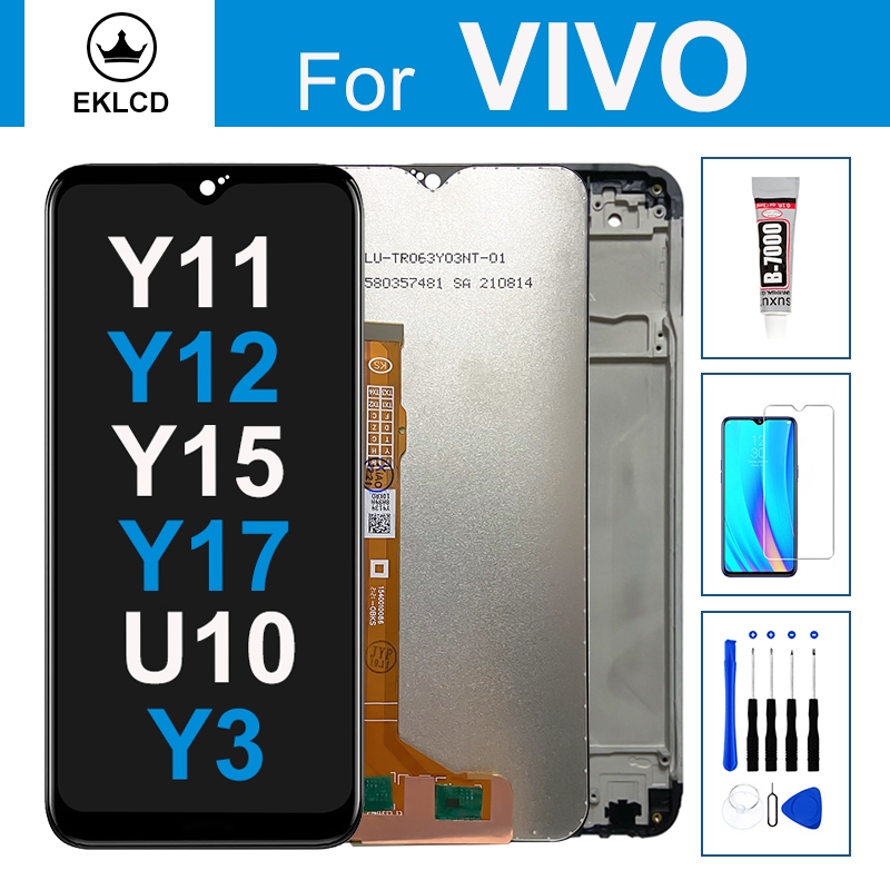 LCD For Vivo Y11 Y12 Y15 Y17 2019 Y3 Y3S U10 1906 Display Touch Screen Digitizer Assembly With ...