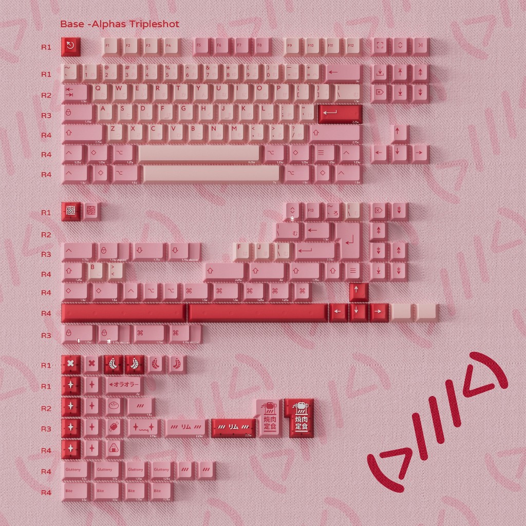 PBT fans Rim R2 Base kit Keycaps | Shopee Philippines