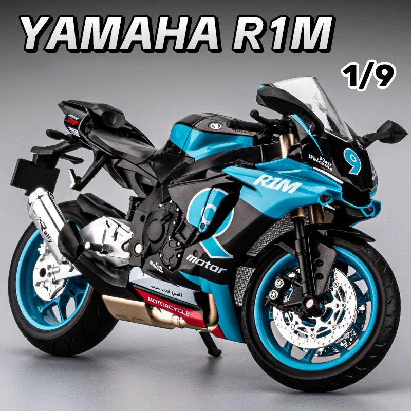 1:9 Scale Yamaha R1M Alloy Motorcycle Model Diecast Car Sound Light ...