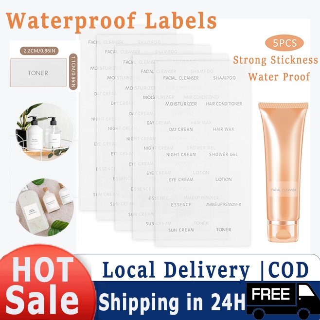 【Local Delivery COD】5 pcs Waterproof Soap Labels for Plastic/Glass ...