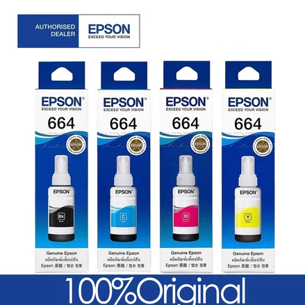 Genuine original epson 664 ink bottle 70ml L120 L110 L210 L220 L300 L310 L360 L380 L455 L565 ...