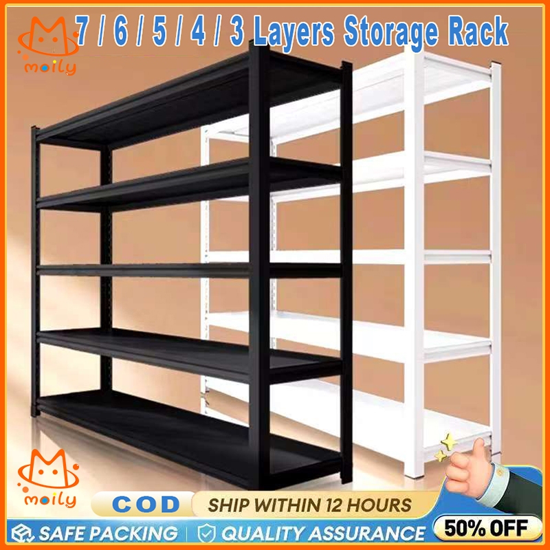 6 Layer Metal Rack Heavy Duty Steel Rack 180/120 Boltless Shelf Rack Shelves Rack Stainless Rack ...