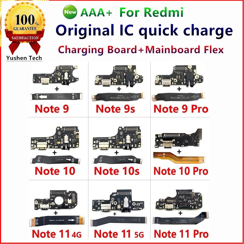 For Xiaomi Redmi Note 7 8 8T 9 9s 10 10s 11 12 Pro Plus 4G 5G USB ...