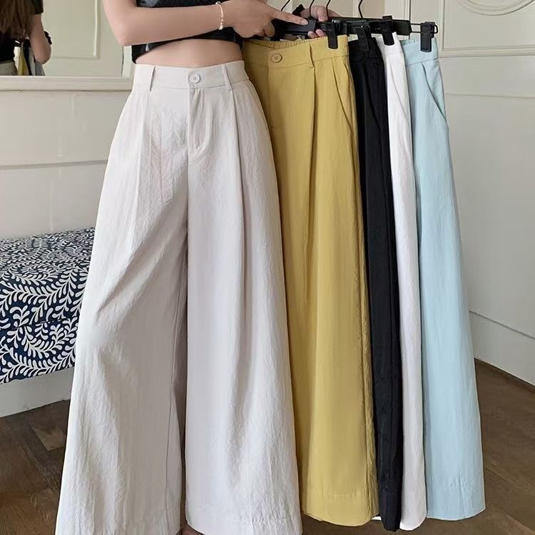 【Ready Stock】 S-6XL Plus Size Women Korean Fashion High Waist Wide Leg ...