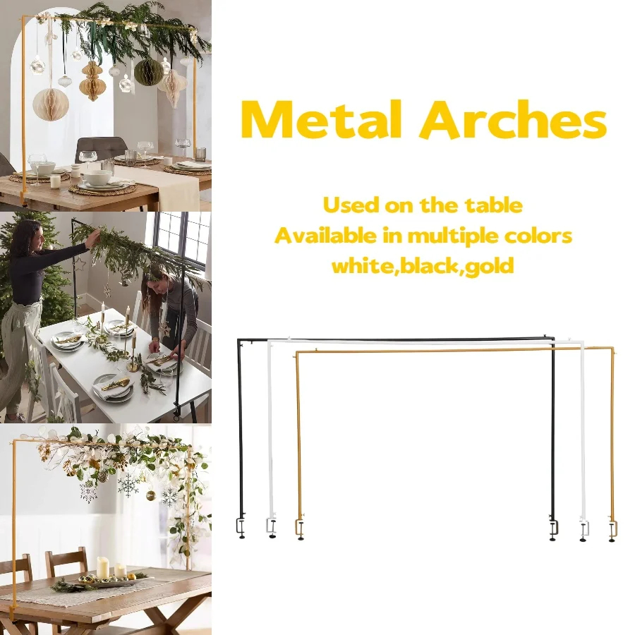 47''-98'' Adjustable Table Rod Stand Metal Table Arch Hanger With Clamp ...