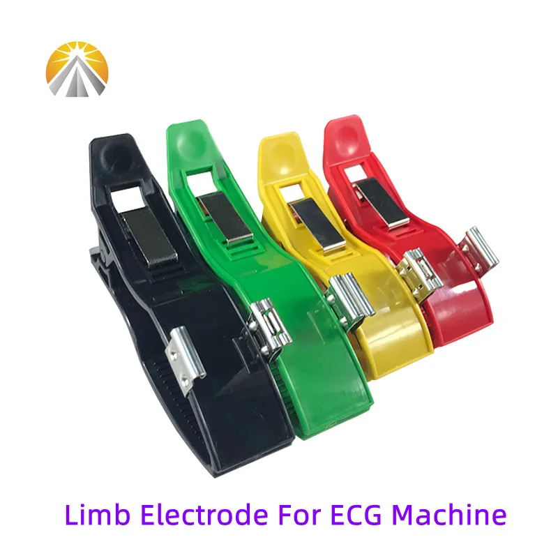 4 PCS Each Set Clamp or Limb ECG Electrode Multi-function EKG ...