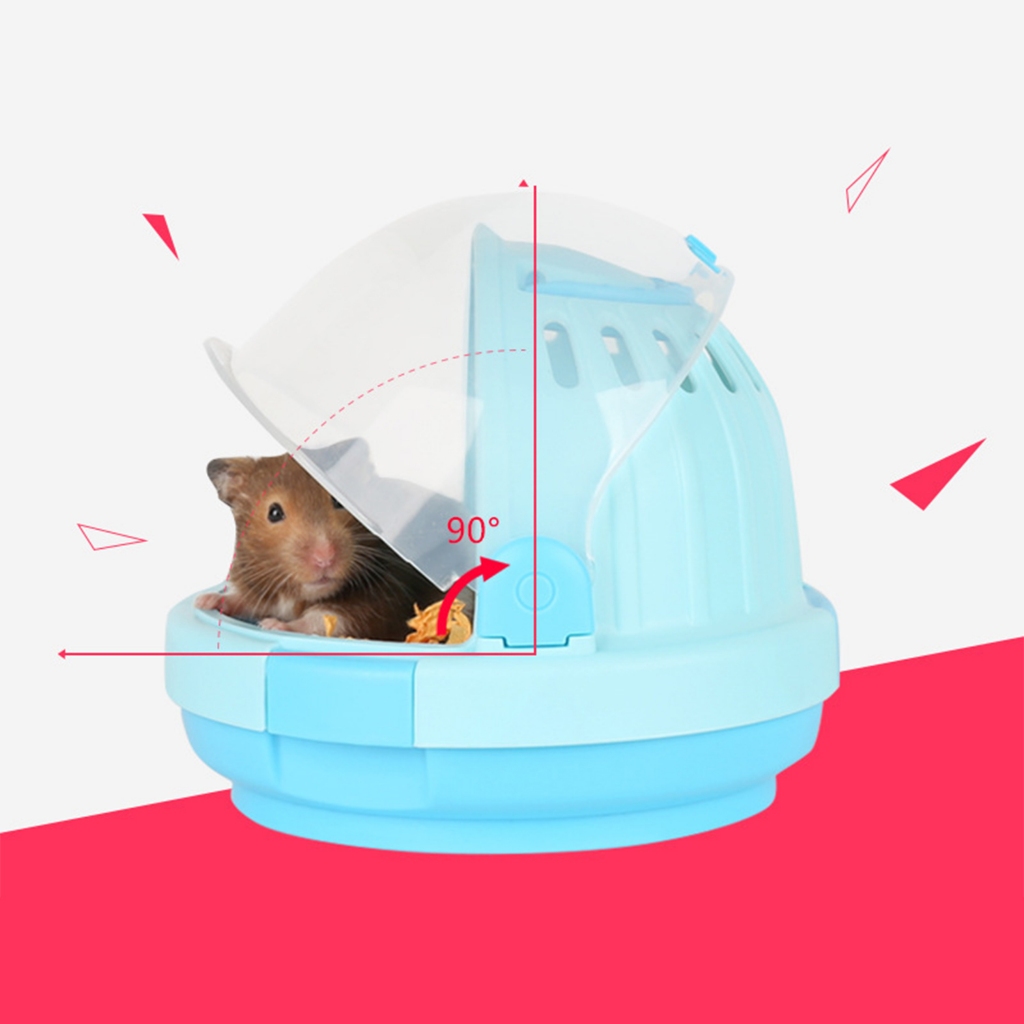 Hamster Travel Case Plastic Carrier Box Outdoor Small Pet Guinea Pig ...