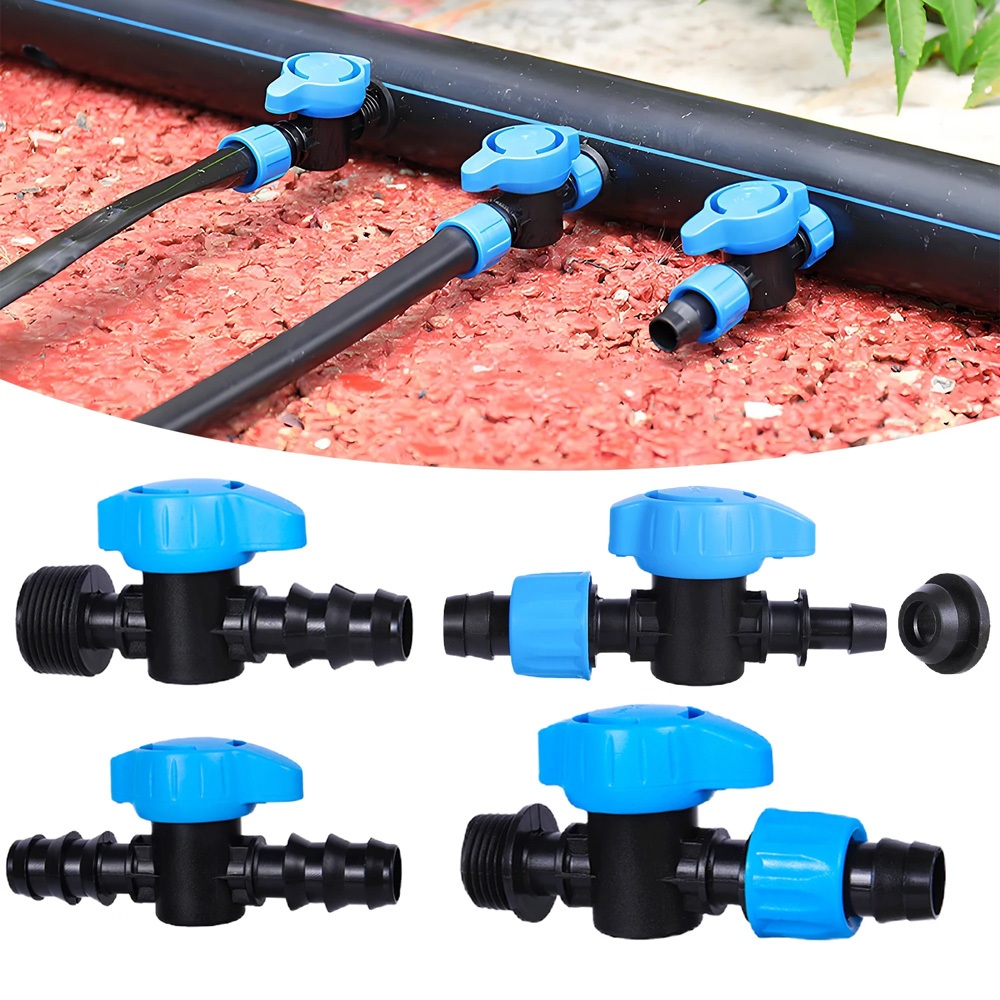 Drip Irrigation Barbed Bypass Valve Drip Line Shut Off Valve Water ...