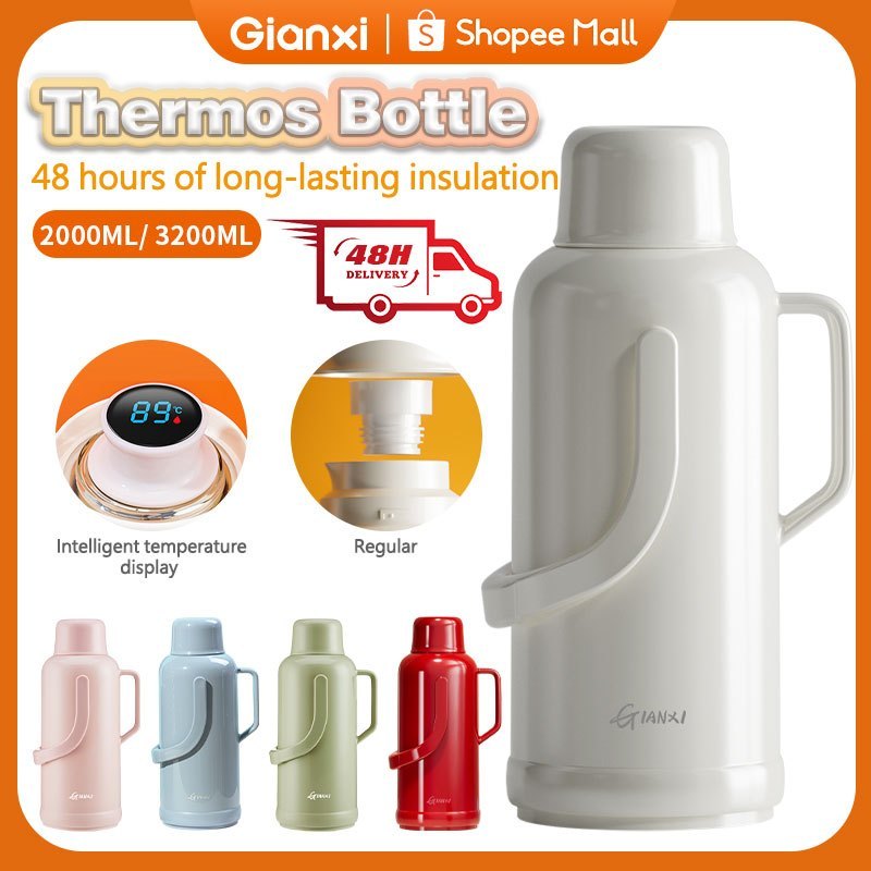 GIANXI Thermos Bottle Vacuum Insulated Kettle Container Hot Water Jug ...