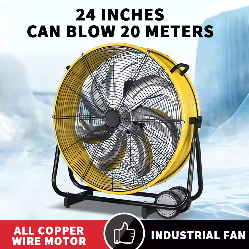 Industrial Electric Fan Drum Shaped Fan Large Wind Cylinder Ventilation ...