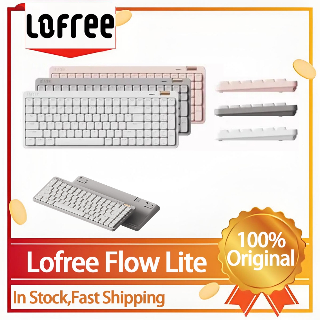 Original Lofree Flow Lite Keyboard Lighter&Silenter POM Switch 2.4G ...