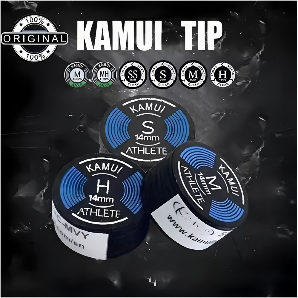 Kamui Tips New Models 14mm Japan Billiard Carom Pool Cue Tip Billiard ...