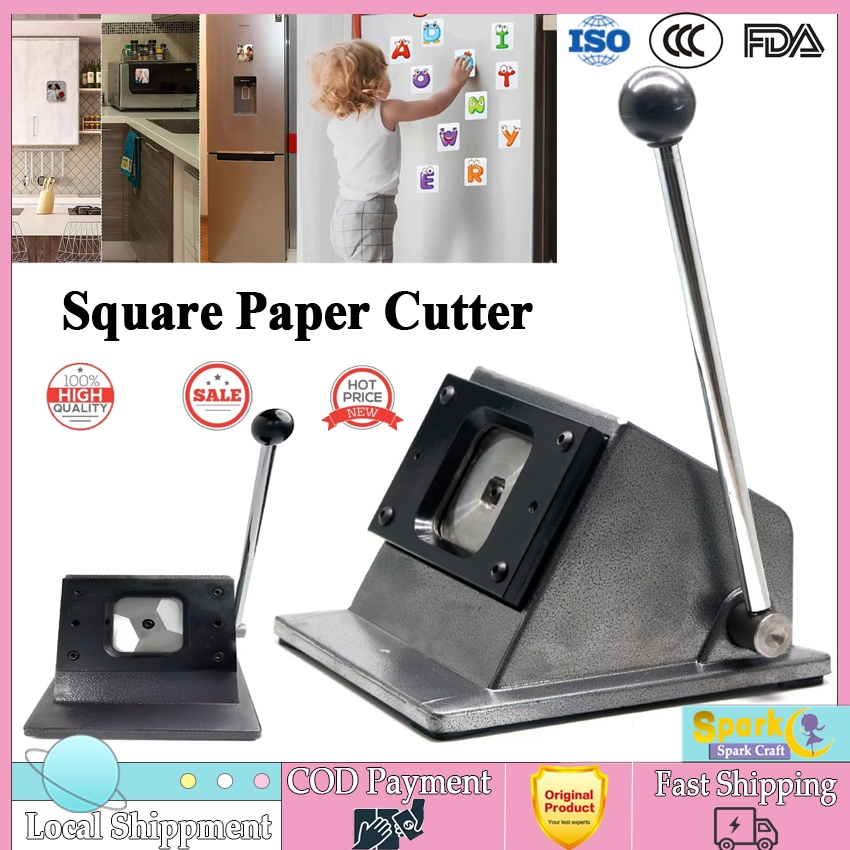 ⚡️Local Delivery⚡️ 50mm square paper cutter square fridge magnet making ...
