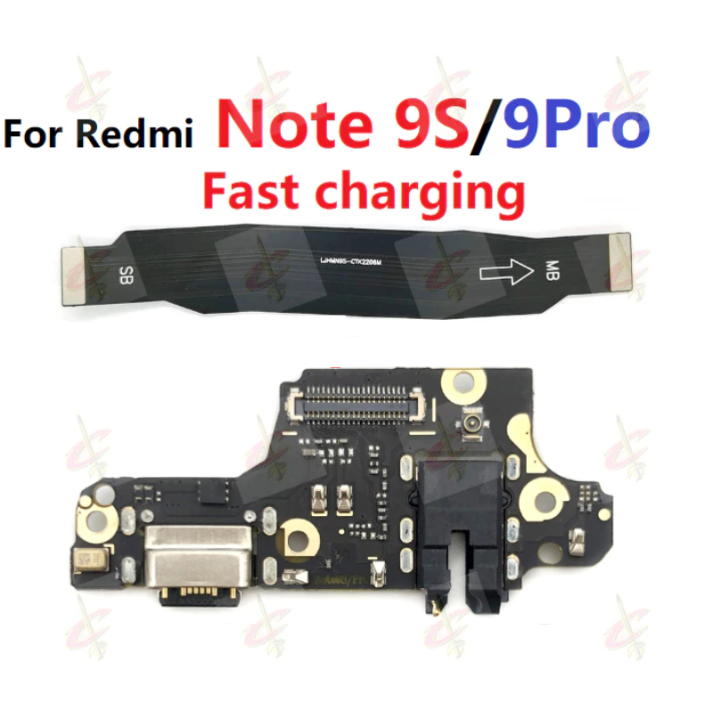 Charging board flex for Redmi Note 9S 9 Pro Max Main borad motherboard ...