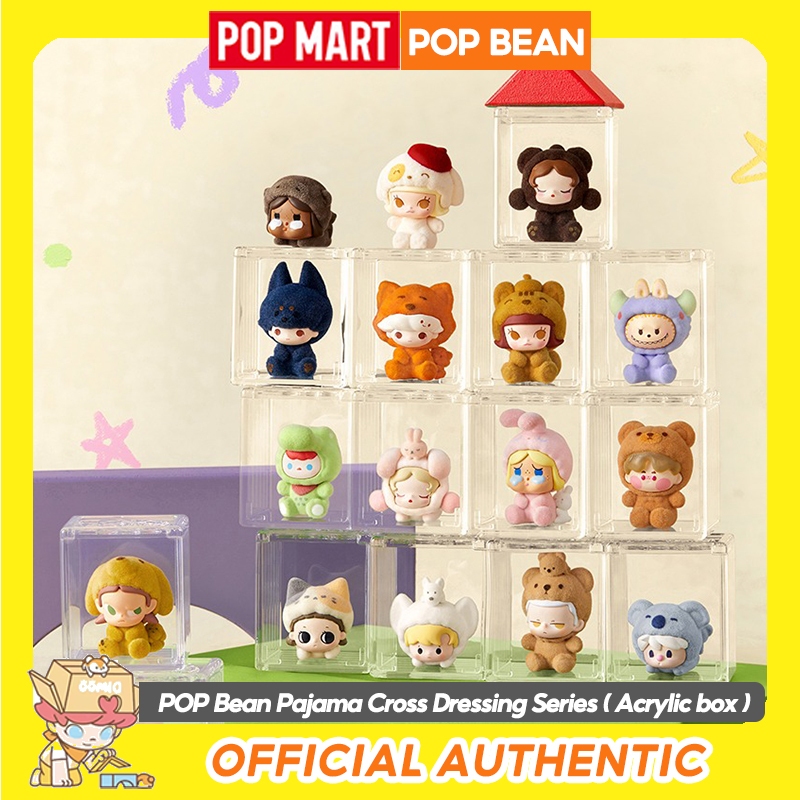 POP MART POP Bean furry Pajama Cross Dressing Series （acrylic box ...