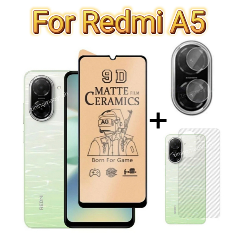 3in1 Redmi A5 Ceramic film Screen Protector For Redmi A3 A4Full Cover Screen Protector+Camera ...