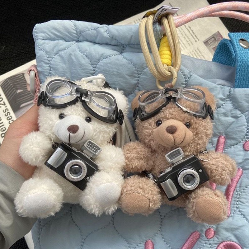 Pilot Bear Cute Keychain Teddy Bear Pendant Bear Birthday Gift Toys for ...