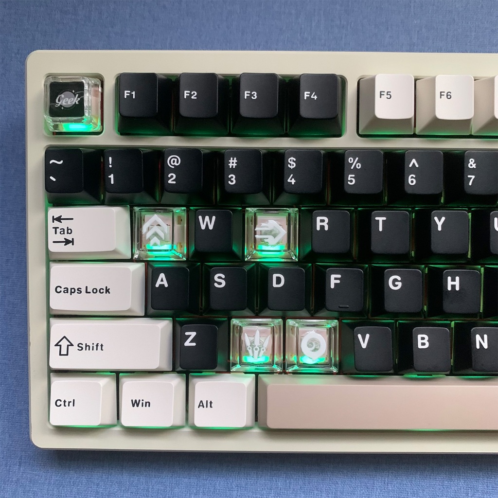 VALORANT Transparent Keycaps 4 Keys Agent Skills R3+R1 Cherry Profile ...