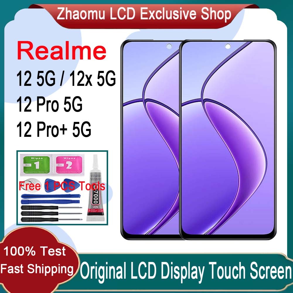 Original AMOLED Realme 12 5G 12X 5G 12 Pro 5G 12 Pro Plus 5G LCD ...