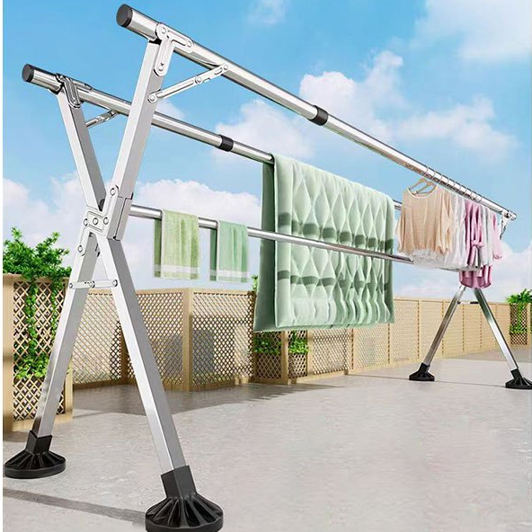 Hanger Stand Stainless Sampayan Foldable Clothes Drying Rack Laundry ...