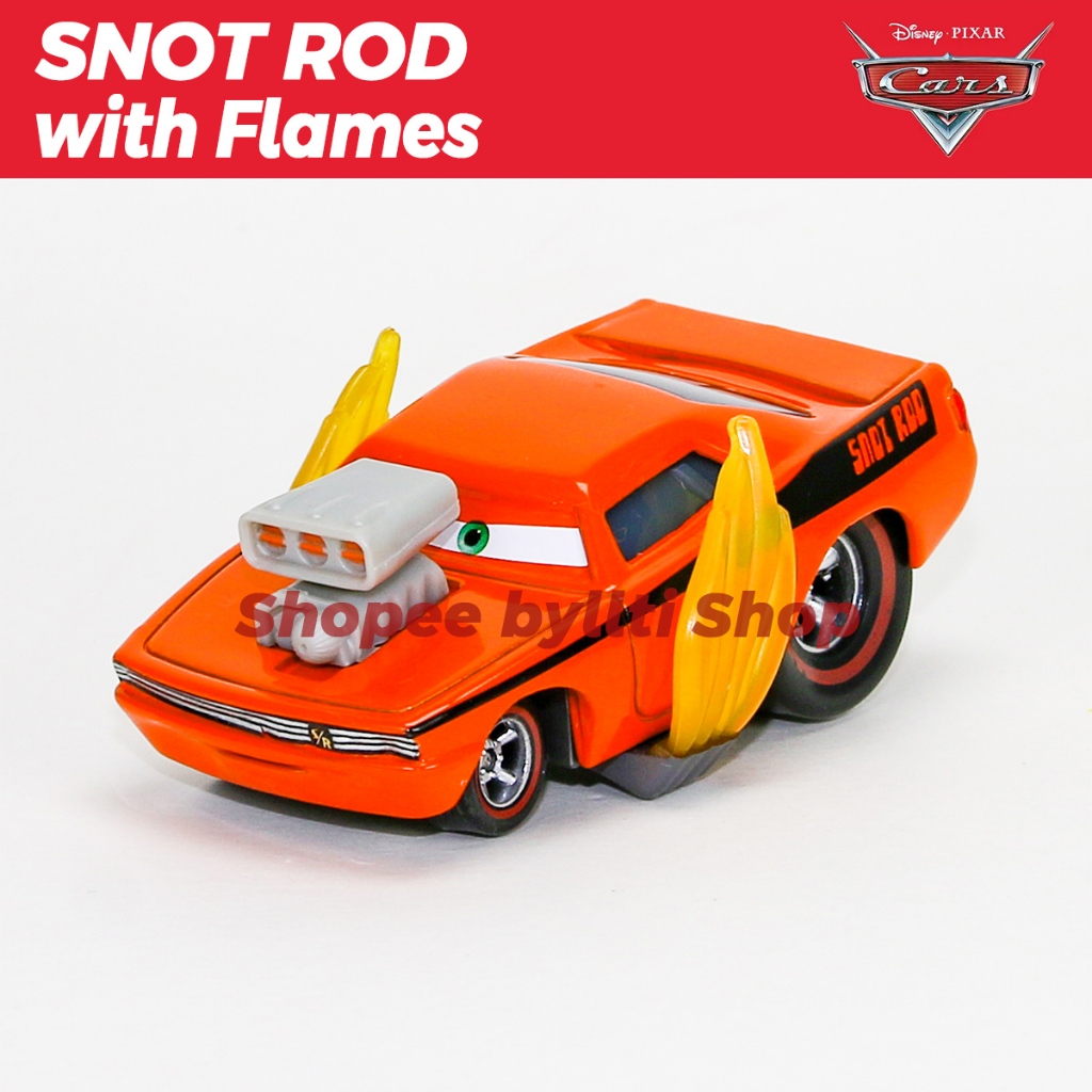 Mattel Disney Pixar Cars Snot Rod with Flames 1:55 Diecast Car Movies ...