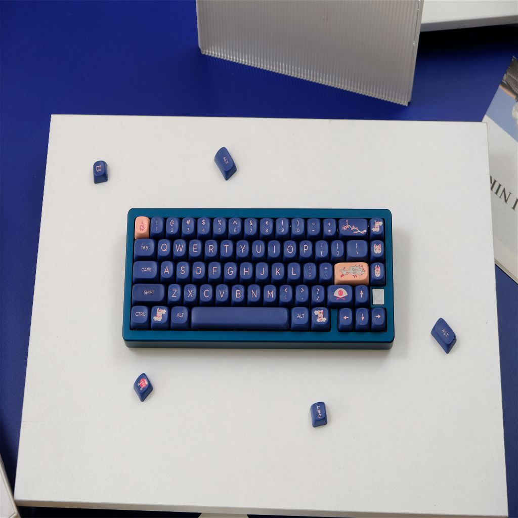 Fox keycaps 126 Keys PBT MOA Profile DYE-SUB Personalized For MX CHERRY ...