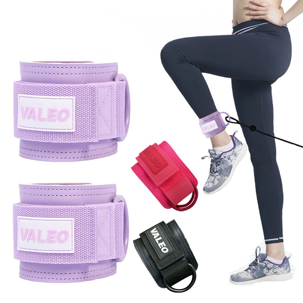 Ankle Straps Double D-Ring Ankle Cuffs Gym Accessories for Glutes Legs ...