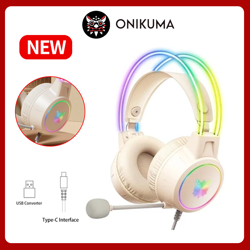 ONIKUMA X15PRO White Gaming Headsets | Shopee Philippines