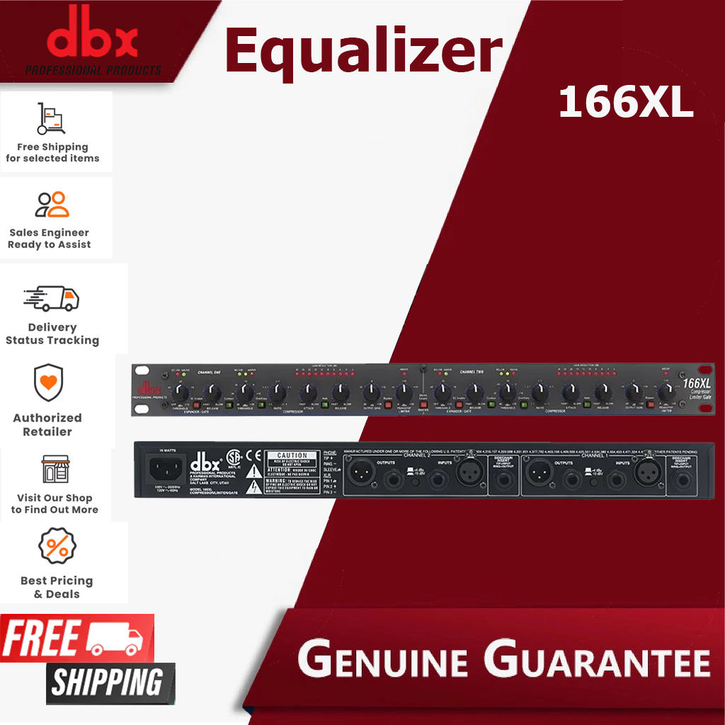 DBX 166XL Professional Audio Compressor/Limiter/Gate Dynamic Processor | Shopee Philippines