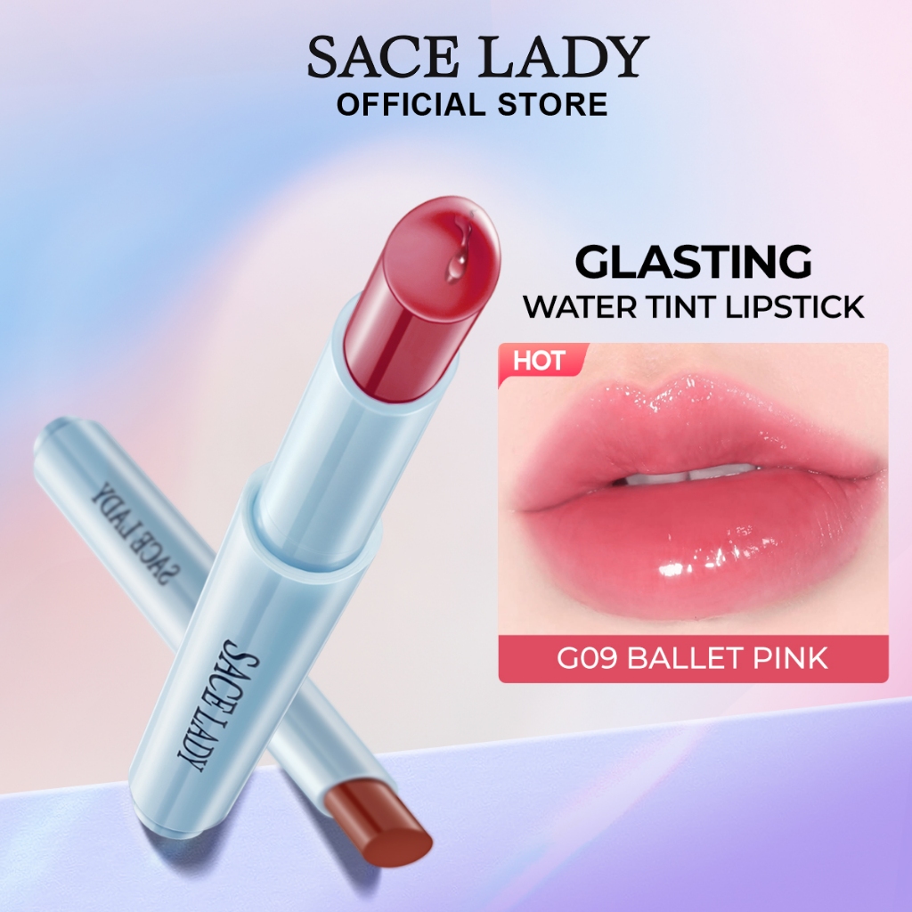 SACE LADY Lipstick Glasting Gloss VE Moisturizing Lip Gloss-balm Watery ...