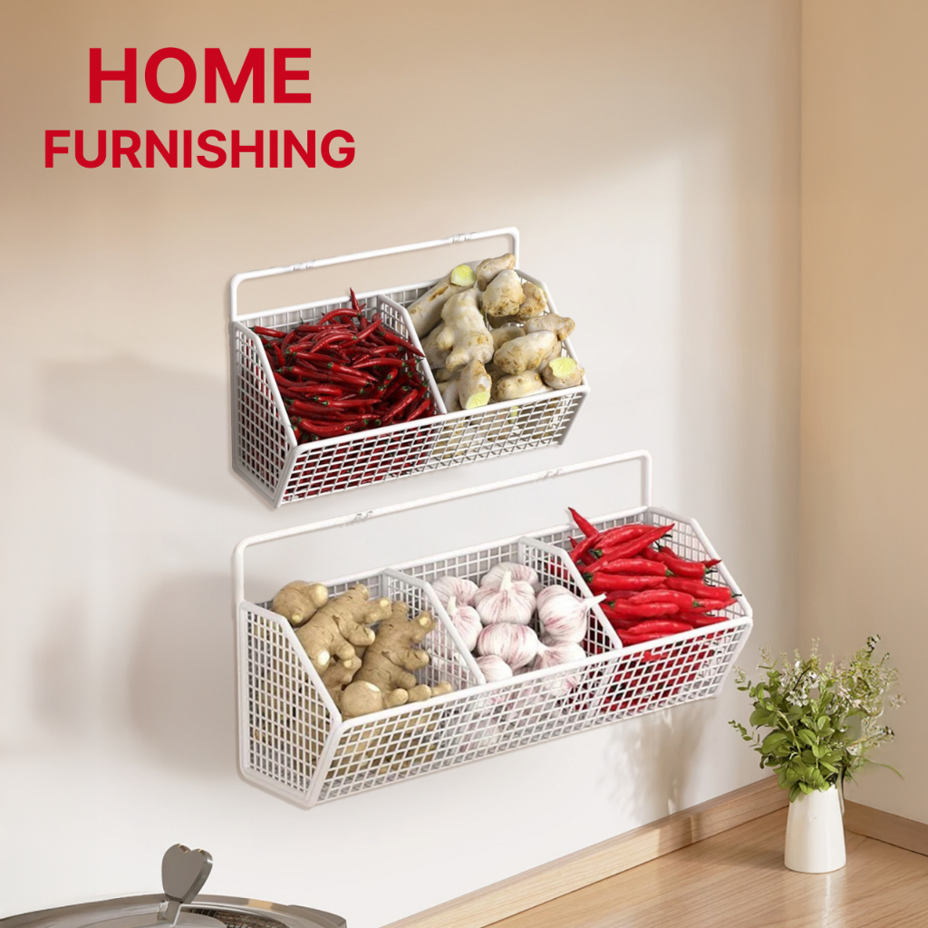 Wall Mounted kitchen condiments rack hanging storage organizer grocery ...