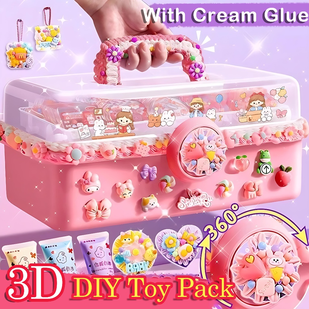 522Pcs Guka Sticker set Cream Glue DIY Keychain set material Tool kit ...
