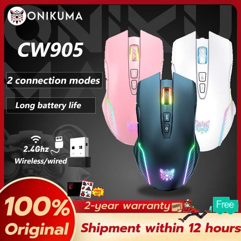 ONIKUMA CW905 Gaming Mouse 2.4G Wireless Mouse 3600 DPI Mechanical ...