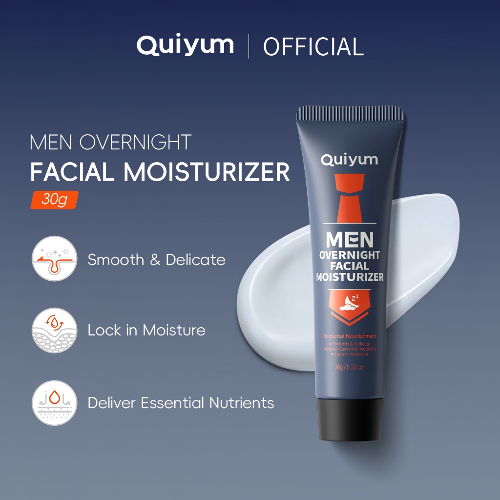 QUIYUM Men Overnight Facial Cream Moisturizer Deliver Essential ...