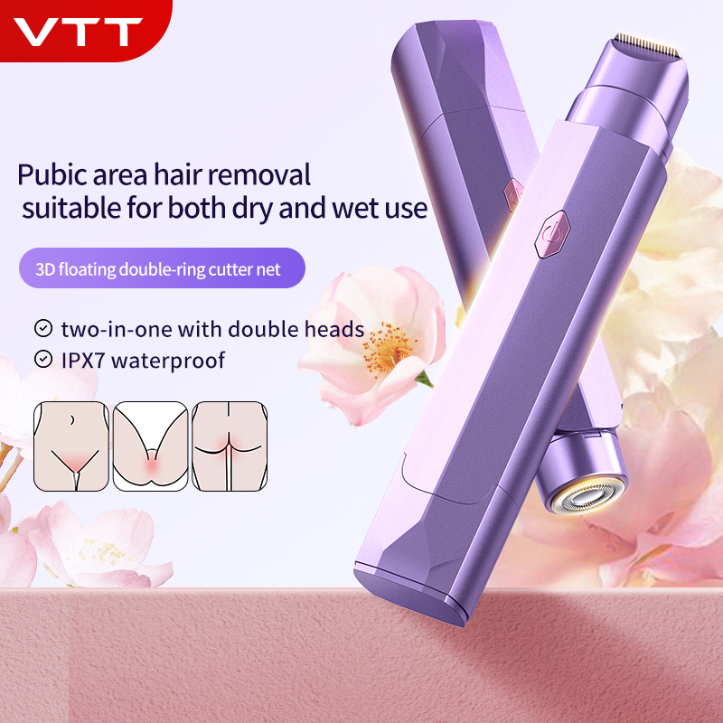Germany VTT Hair Trimmer Shaver 2 in 1 Double Sided For Women's Armpit ...