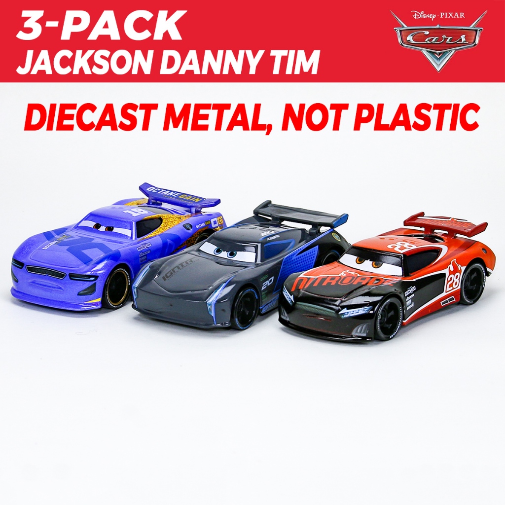 3-Pack Mattel Disney Pixar Cars 3 Jackson Storm Danny Tim Diecast Car ...
