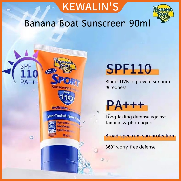 Banana Boat Sunscreen Lotion For Body And Face SPF 100 + & 110+ 90ml ...