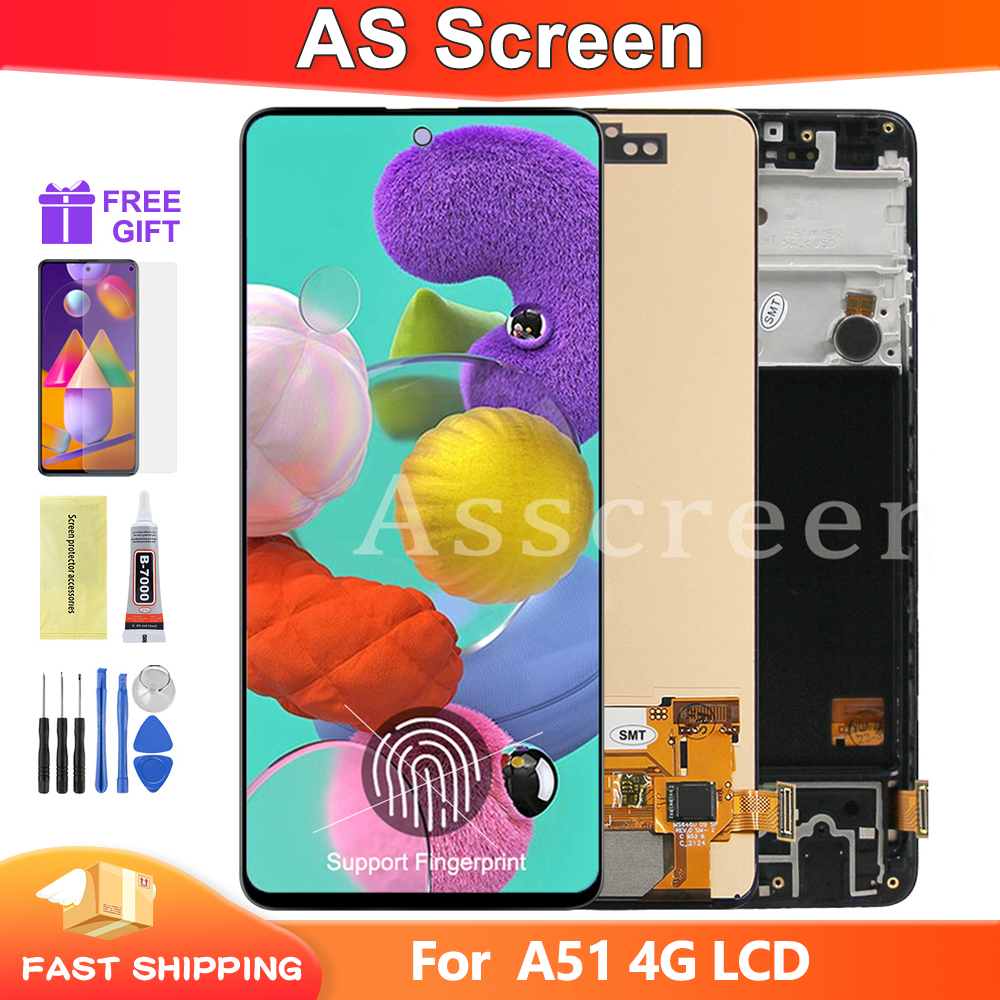 LCD For Samsung A51 4G A515 LCD Display Touch Screen Digitizer Replacement Assembly for Samsung ...