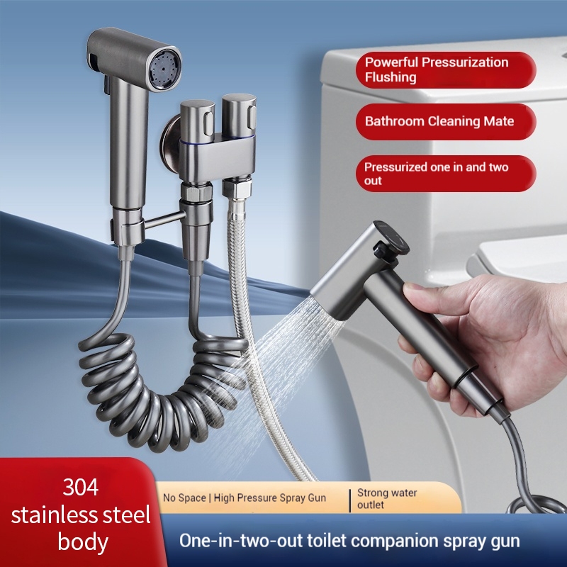 Xinkunlong High Pressure Bidet Spray Set With Two Water Flow Modes | Shopee Philippines