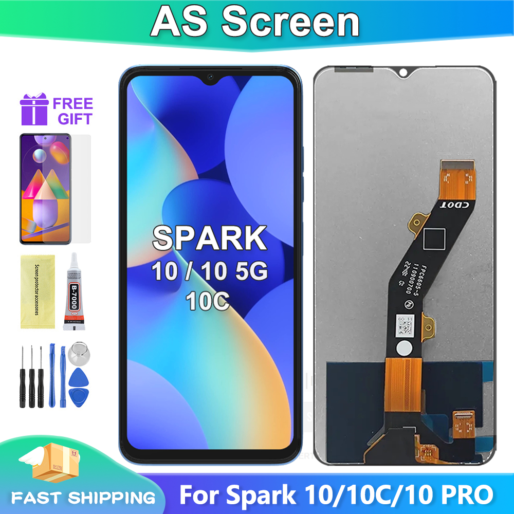 LCD For Tecno Spark 10 5G / Spark 10C 10 Pro KI5k KI7 LCD Display Touch Screen with Frame ...