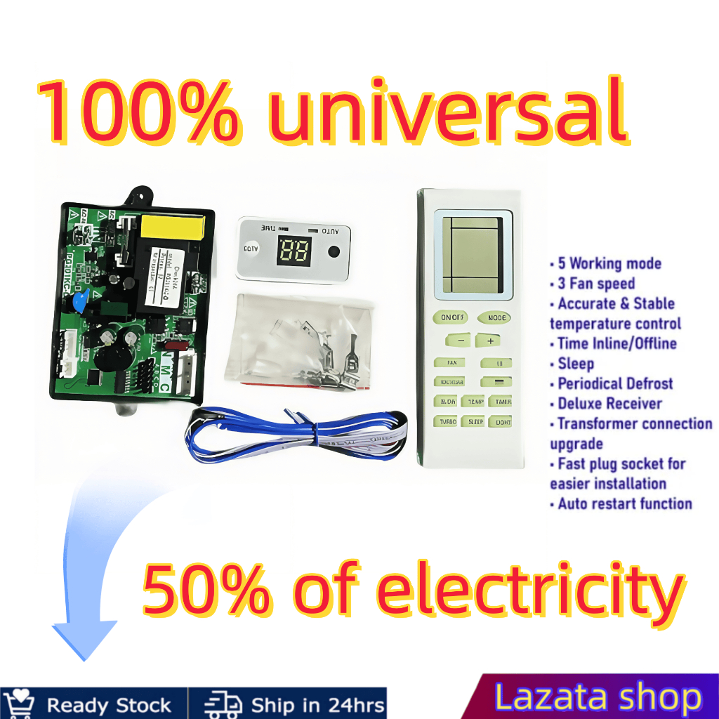 Original Aircon Universal PCB Board Aircon Control System Remote Non ...