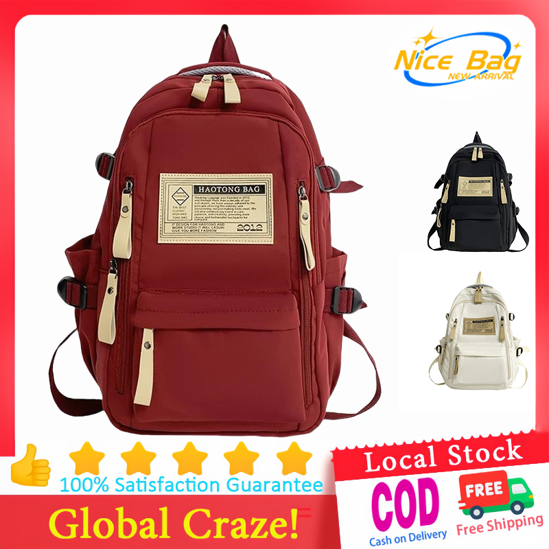 bag for school Available: Itim • Pula , Shopee Hot Sale ! backpack for ...