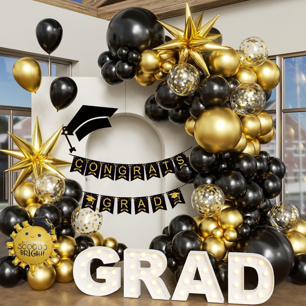 Graduation Decoration Set Congratulations Graduation Balloons with ...