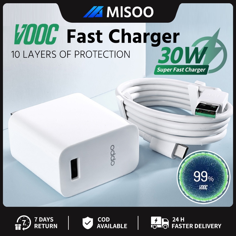 For OPPO 33W 30W 20W 65W Super Fast charger VOOC Adapter Type C USB 4.0 ...