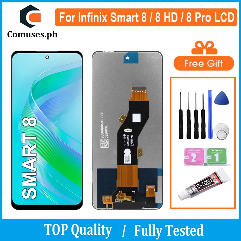 COMUSES Original LCD For Infinix Smart 8 / 8 HD / 8 Pro / 8 Plus LCD Display Touch Screen ...