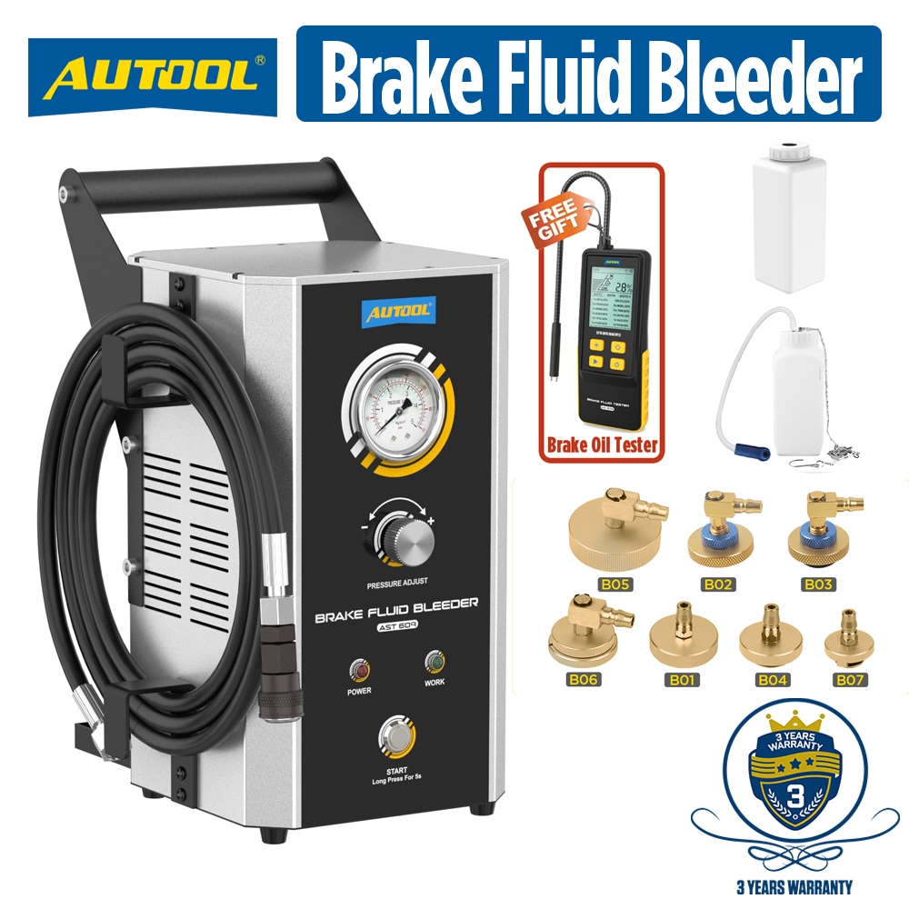 AUTOOL AST609 Car Brake Fluid Bleeder Pump Fast Brake Oil Exchanger ...