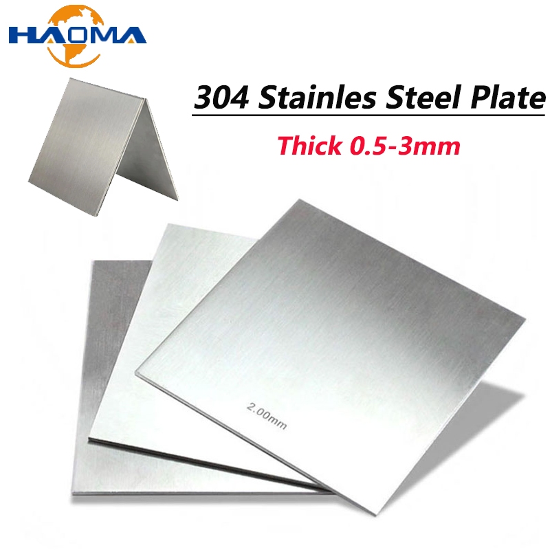 304 Stainless Steel Square Sheet Plate Thickness 0.5/0.8/1/1.5/2/3mm ...