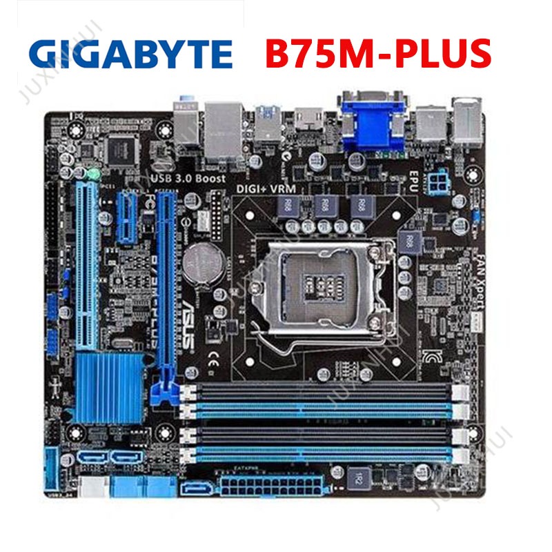 【Use】Asus B75M-PLUS B75 Fully Integrated Platelets lga1155 SupportI3 I5 I7 3470 3770 3770K ...
